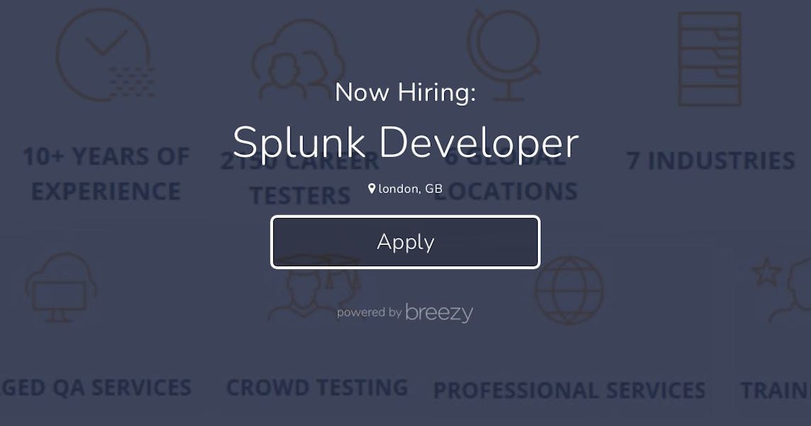 Splunk Developer at TestYantra Software Solutions