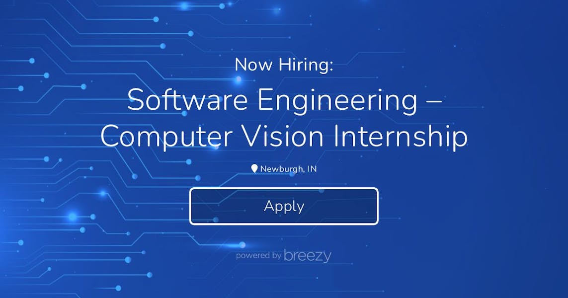 Software Engineering Computer Vision Internship At Matrix Design Group
