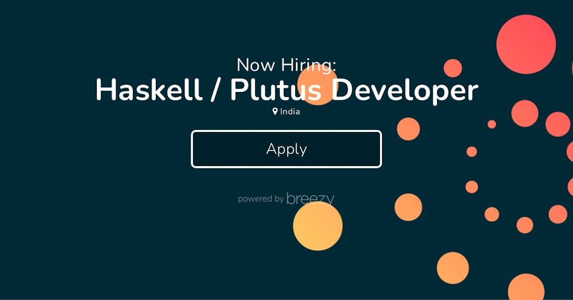 Haskell / Plutus Developer at Emurgo Haskell / Plutus Developer at Emurgo