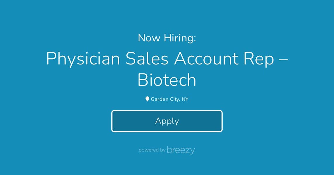 Physician Sales Account Rep – Biotech at Innovativ Pharma, Inc.