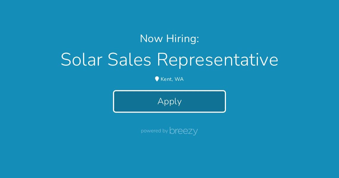 Solar Sales Representative at SunPower