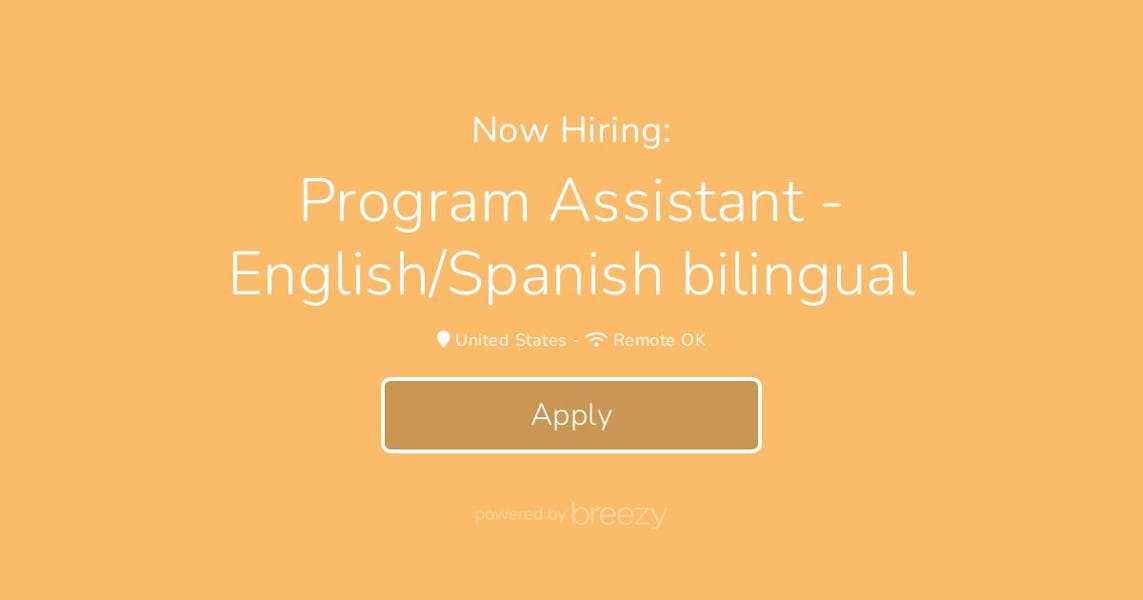 Program Assistant - English/Spanish bilingual at GPS Group Peer Support