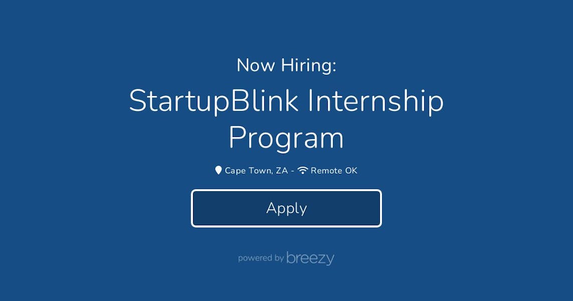 StartupBlink Internship Program at StartupBlink