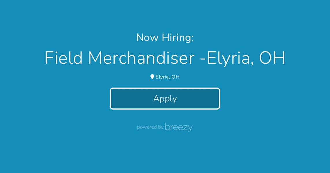 Field Merchandiser -Elyria, OH at SRS Merchandising