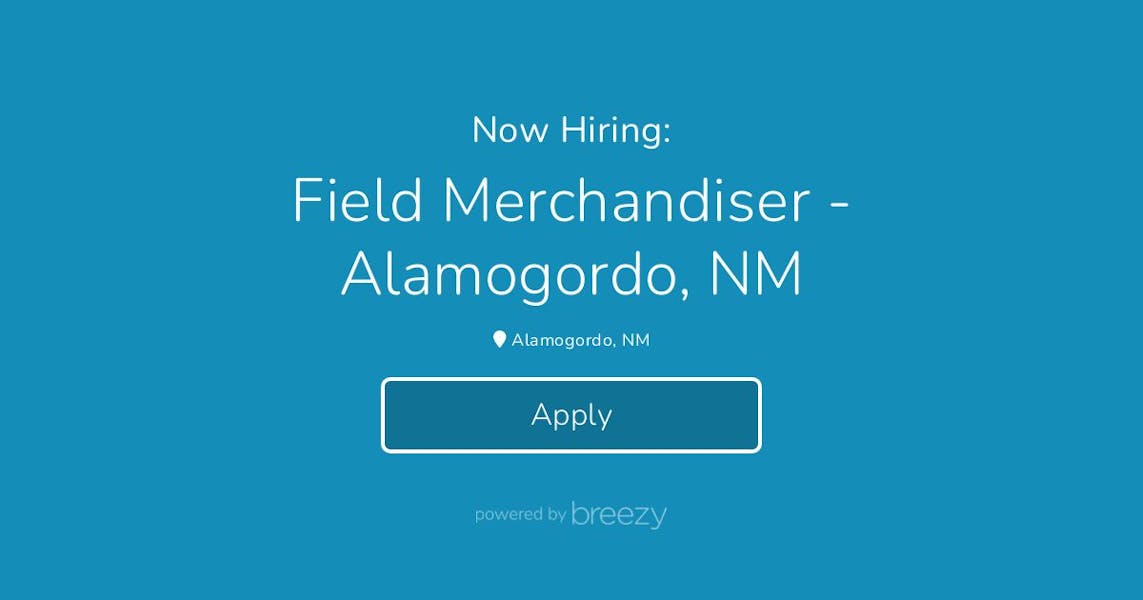 Field Merchandiser - Alamogordo, NM at SRS Merchandising