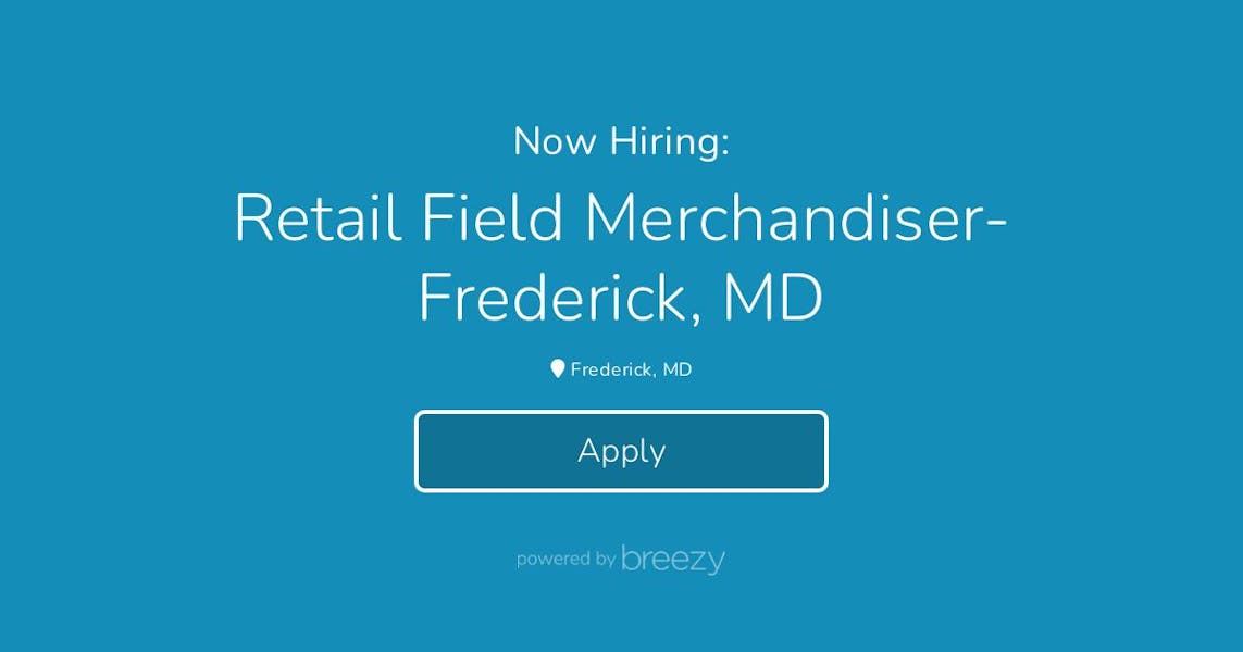 Retail Field Merchandiser- Frederick, MD at SRS Merchandising