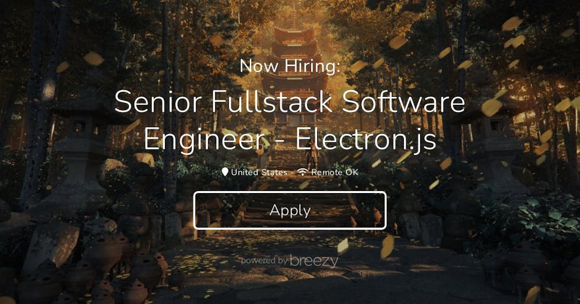 Senior Fullstack Software Engineer Electronjs At Kitbash3d