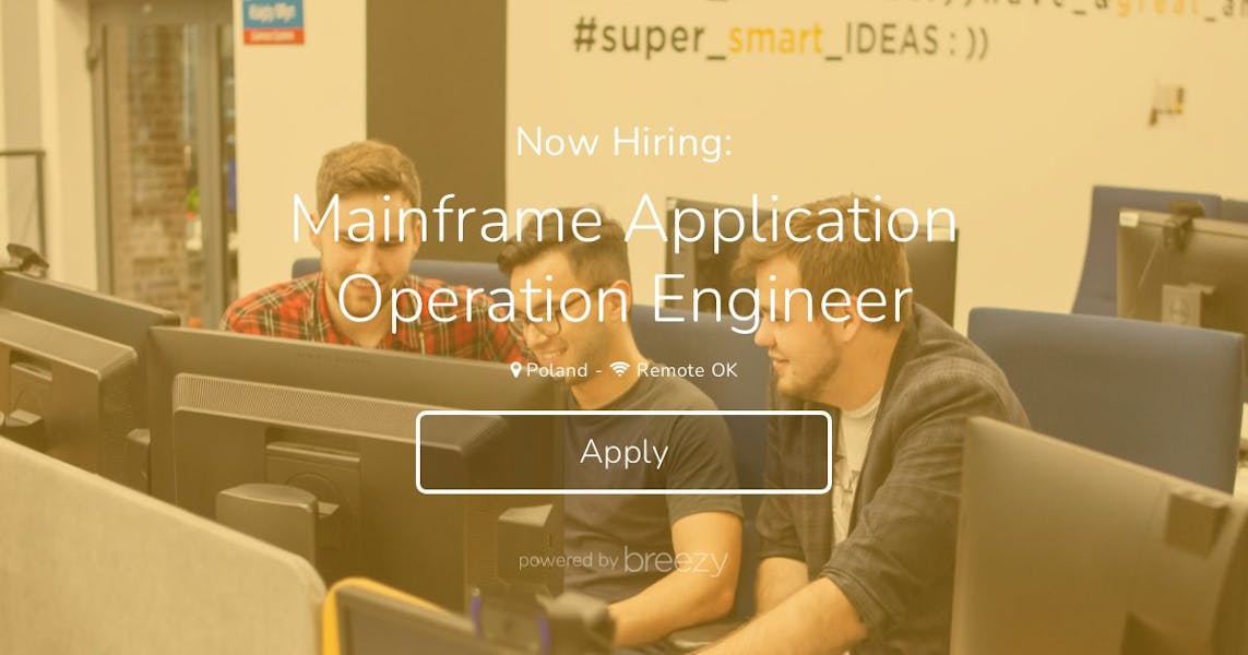 Mainframe Application Operation Engineer at Commerzbank AG – Poland