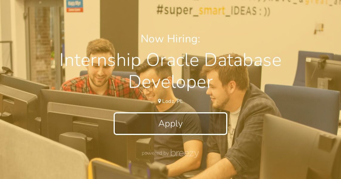 Internship Oracle Database Developer at Commerzbank AG – Poland