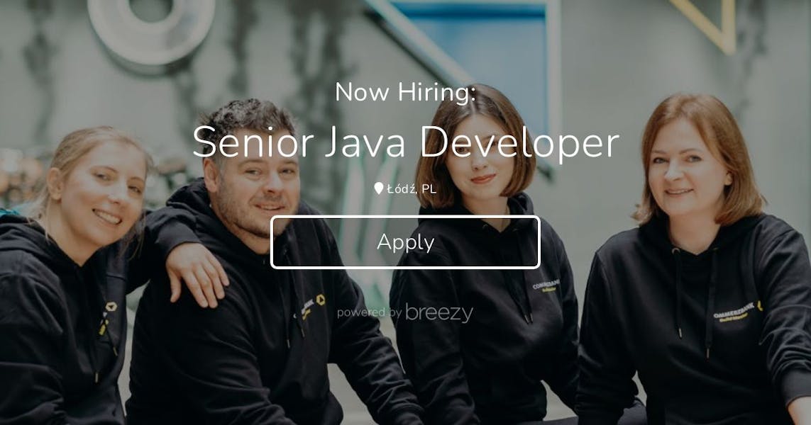 Senior Java Developer at Commerzbank AG – Poland Senior Java Developer at Commerzbank AG – Poland