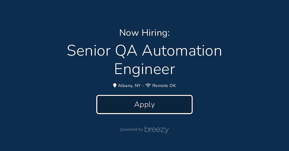 Senior Qa Automation Engineer At Transact Campus