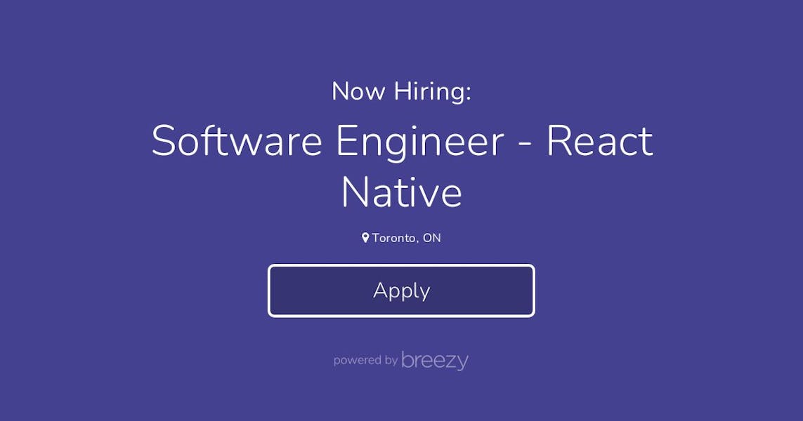 Software Engineer React Native At Vetster