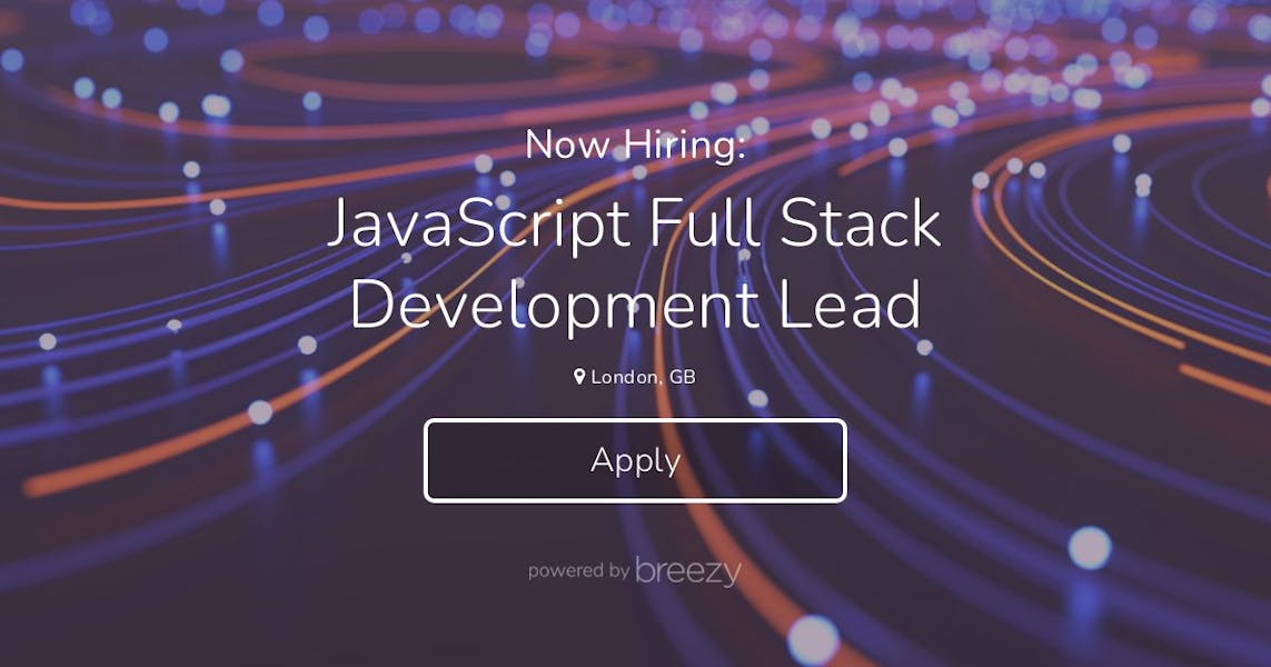JavaScript Full Stack Development Lead at Marex