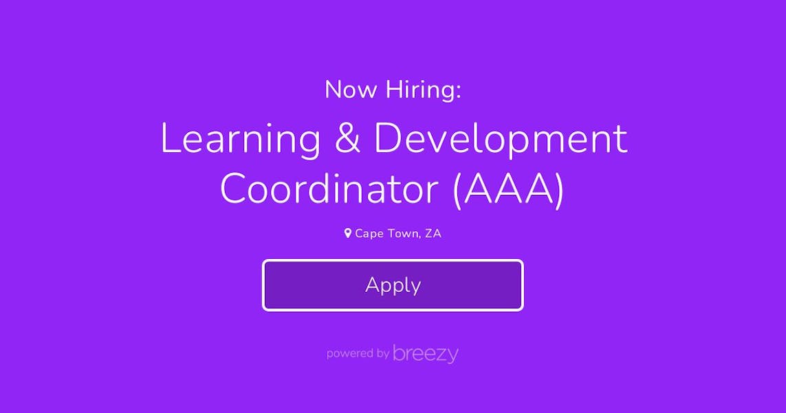 Learning & Development Coordinator (AAA) at Incubeta