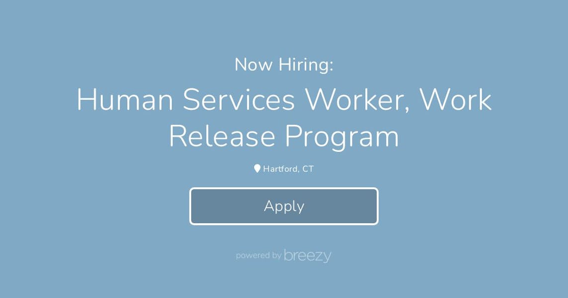 Human Services Worker, Work Release Program at Community Partners in Action