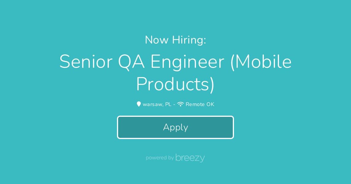 Senior Qa Engineer Mobile Products At Social Discovery Group