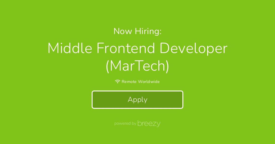 Middle Frontend Developer (MarTech) at Social Discovery Group