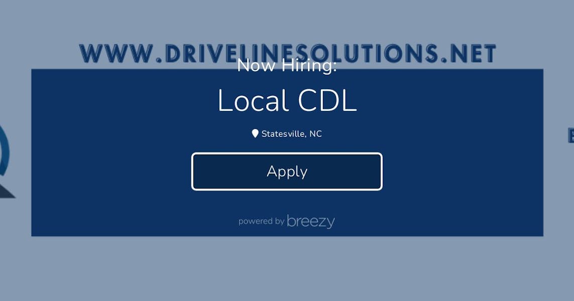 Local CDL at DriveLine Solutions