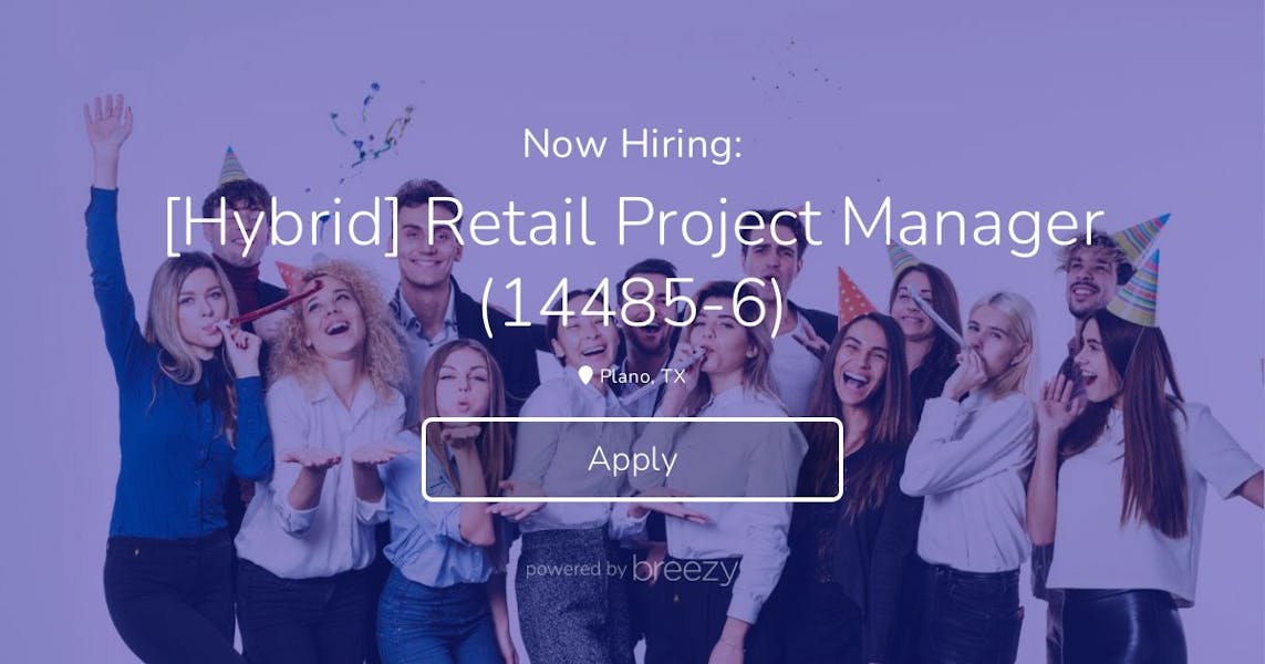 [Hybrid] Retail Project Manager (14485-6) at JND Inc.