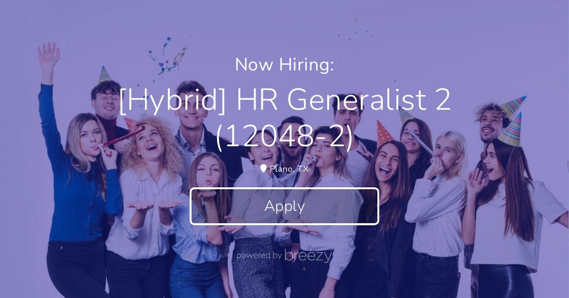 [Hybrid] HR Generalist 2 (12048-2) at JND Inc.