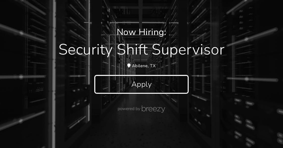 Security Shift Supervisor at Salute