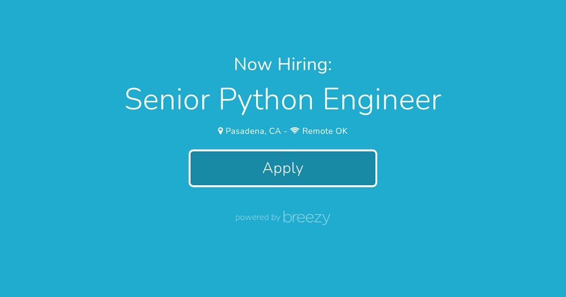 Senior Python Engineer at Virtualitics
