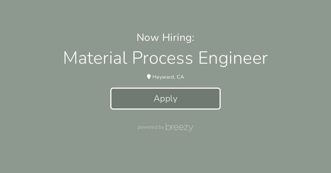 Material Process Engineer at Veev
