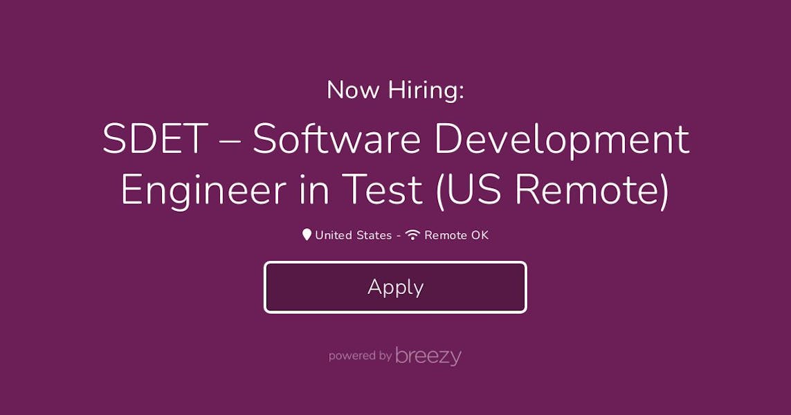 SDET – Software Development Engineer in Test (onsite) at PRI SDET – Software Development Engineer in Test (onsite) at PRI
