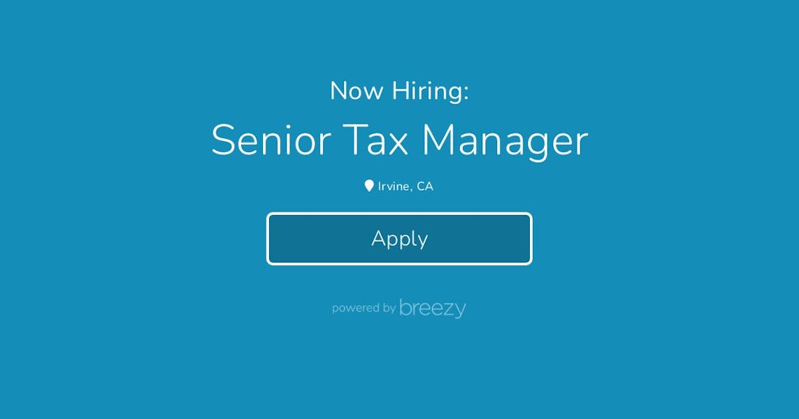 Senior Tax Manager At Hikinex senior-tax-manager-at-hikinex