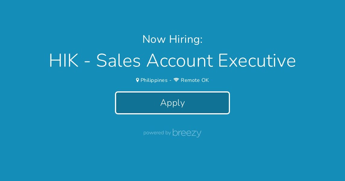 HIK Sales Account Executive At Hikinex hik-sales-account-executive-at-hikinex