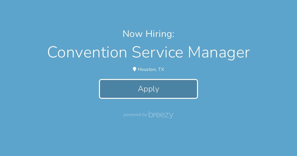 Convention Service Manager at Blue Sky Hospitality Solutions