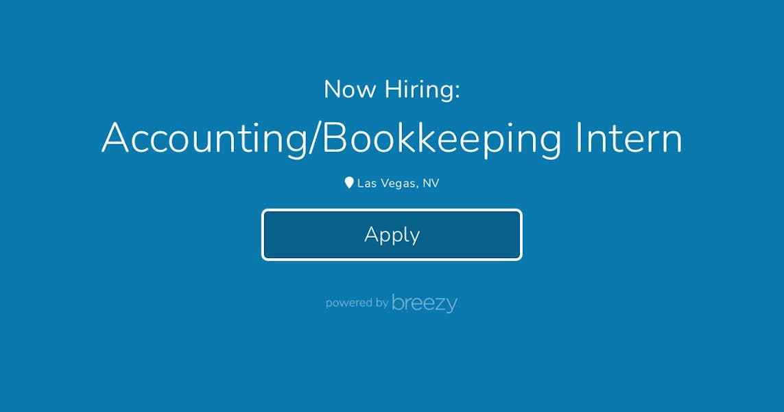 Accounting/Bookkeeping Intern at EmployNV Youth Hub