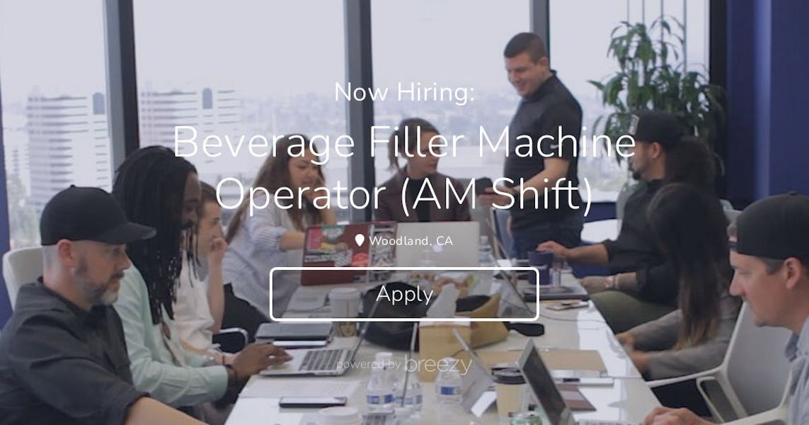 Beverage Filler Machine Operator (AM Shift) at Mammoth Distribution