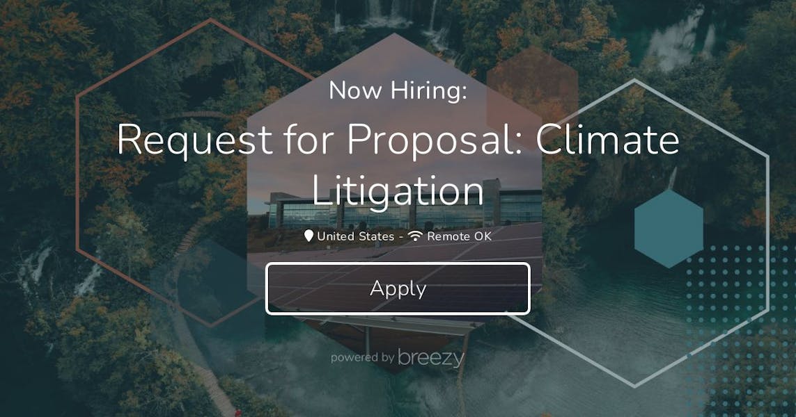 Request for Proposal: Climate Litigation at Prime Coalition