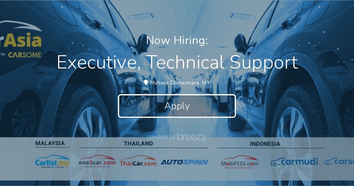 Executive, Technical Support at iCar Asia