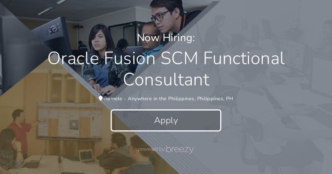 Oracle Fusion Scm Functional Consultant At Dev Partners