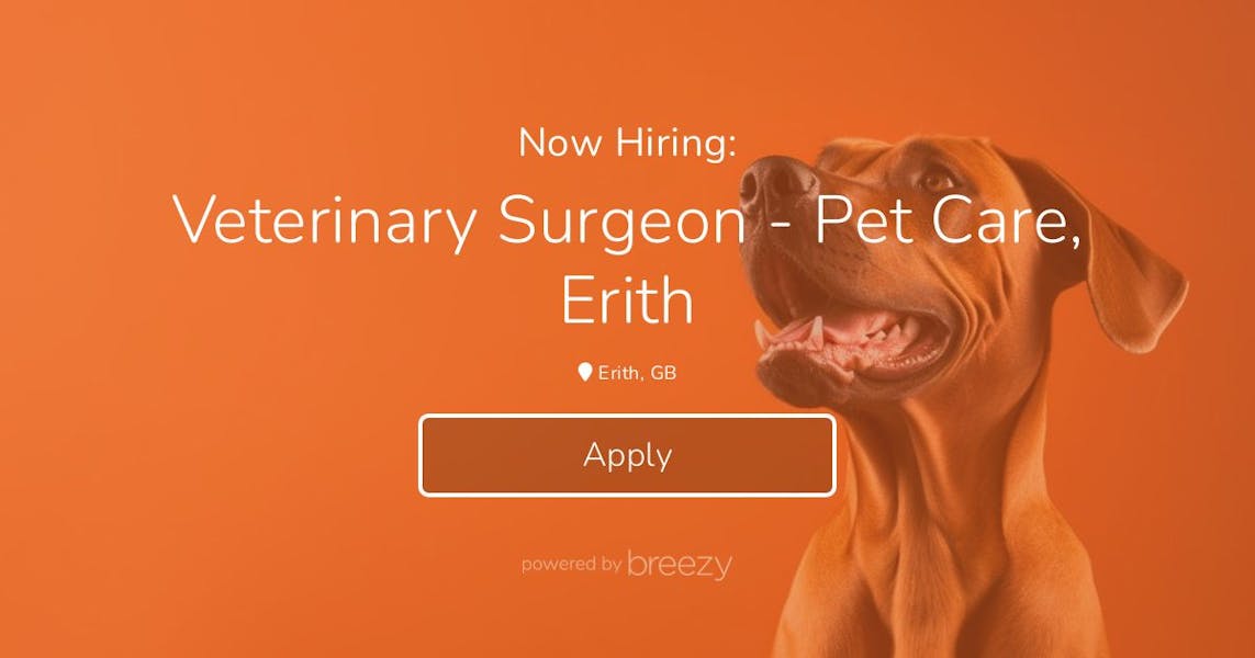 Veterinary Surgeon - Pet Care, Erith at Kin Vet Community