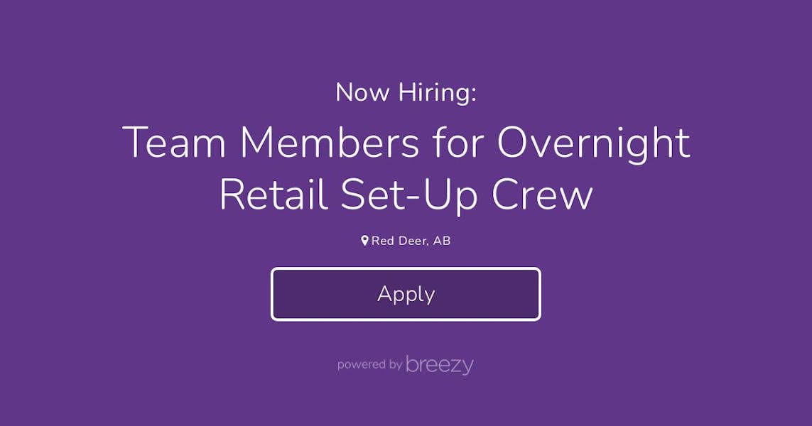 Team Members for Overnight Retail Set-Up Crew at Merchandising ...