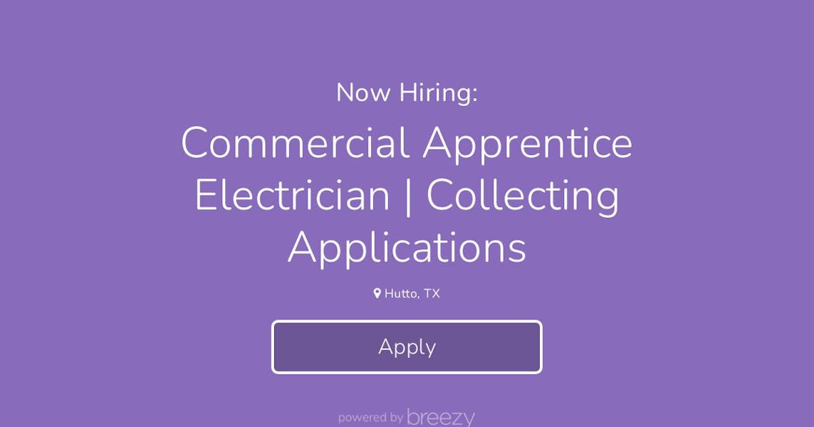 Commercial Apprentice Electrician | Collecting Applications at SALT ...