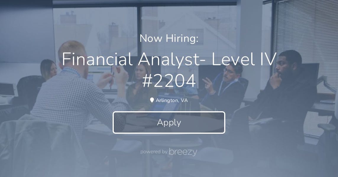 Financial Analyst- Level IV #2204 at Aeyon