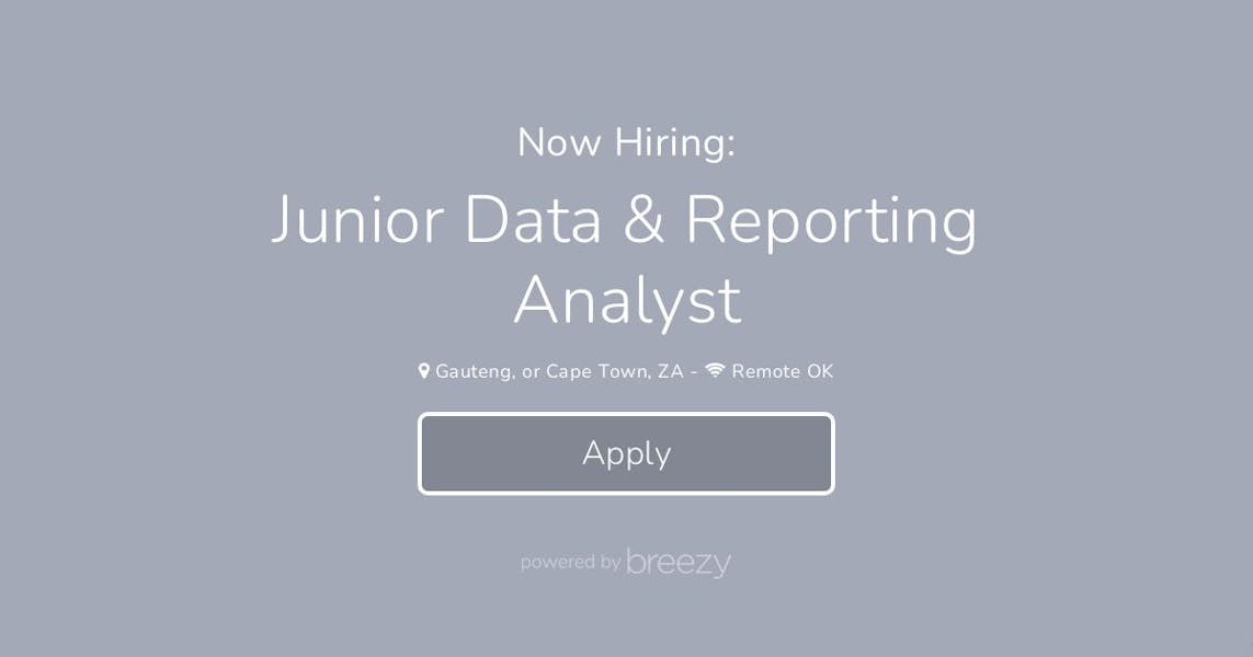 Junior Data & Reporting Analyst at YOUKNOW Digital