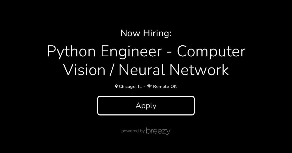 Python Engineer - Computer Vision / Neural Network at Keyo