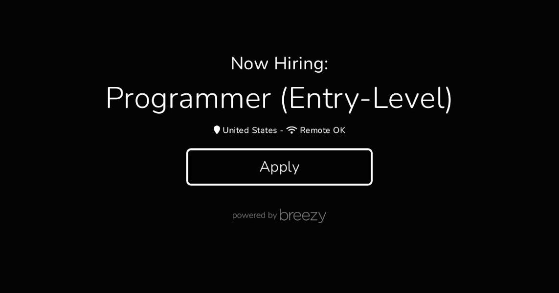Programmer (Entry-Level) at INTECON