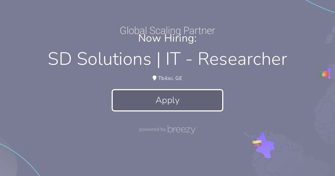 24.02 SD Solutions | IT - Researcher at SD Solutions