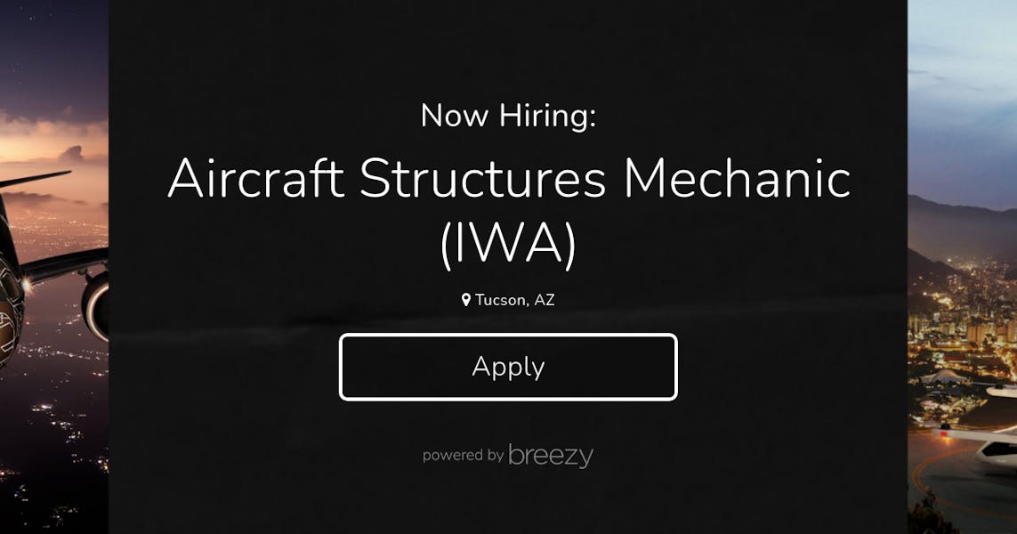 Aircraft Structures Mechanic (IWA) at Embraer
