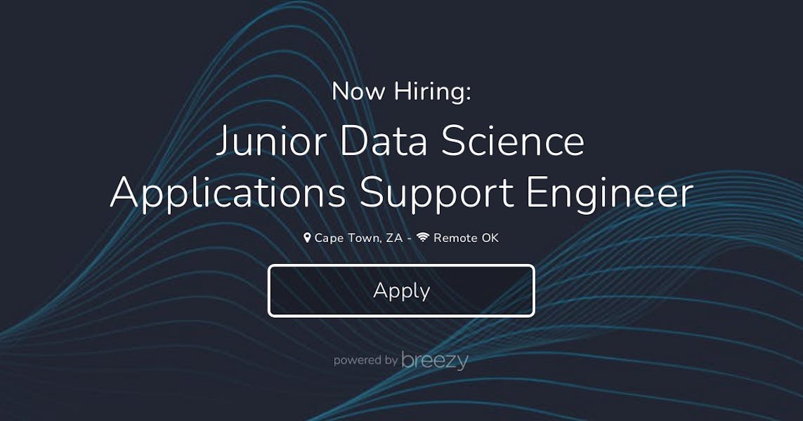 Junior Data Science Applications Support Engineer at VoxCroft Analytics