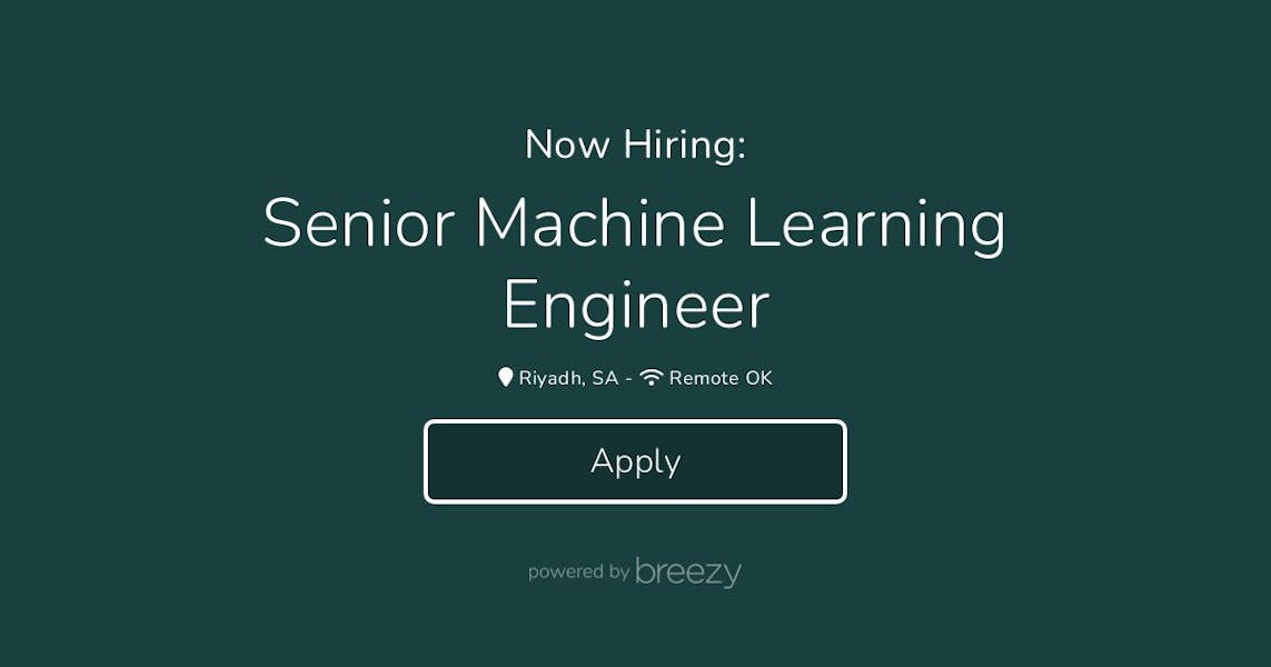 Senior Machine Learning Engineer At Hudhud Maps