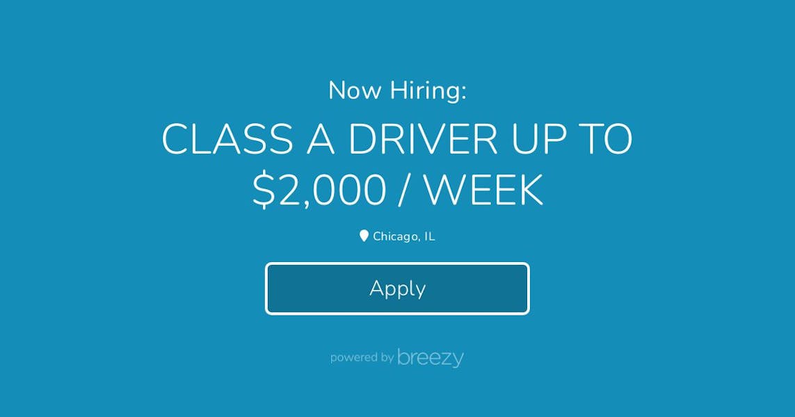 Class A Driver Up To 2000 Week At Usa Cdl Recruiting