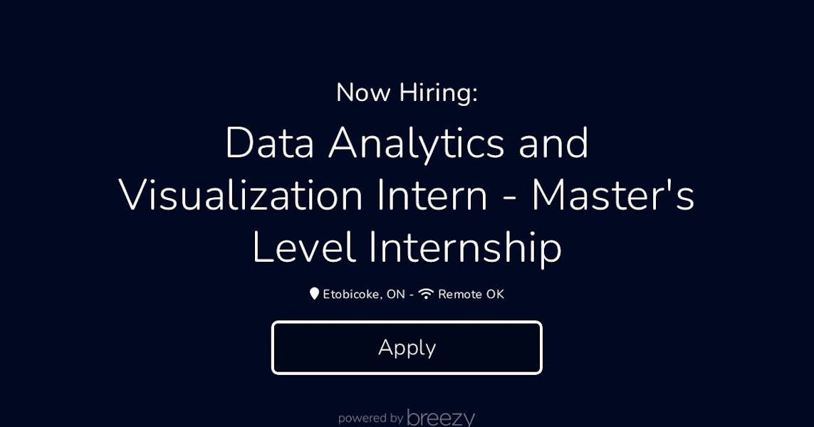 Data Analytics And Visualization Intern Masters Level Internship At