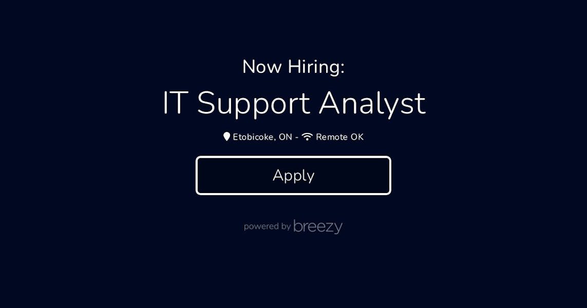 IT Support Analyst at Vosyn